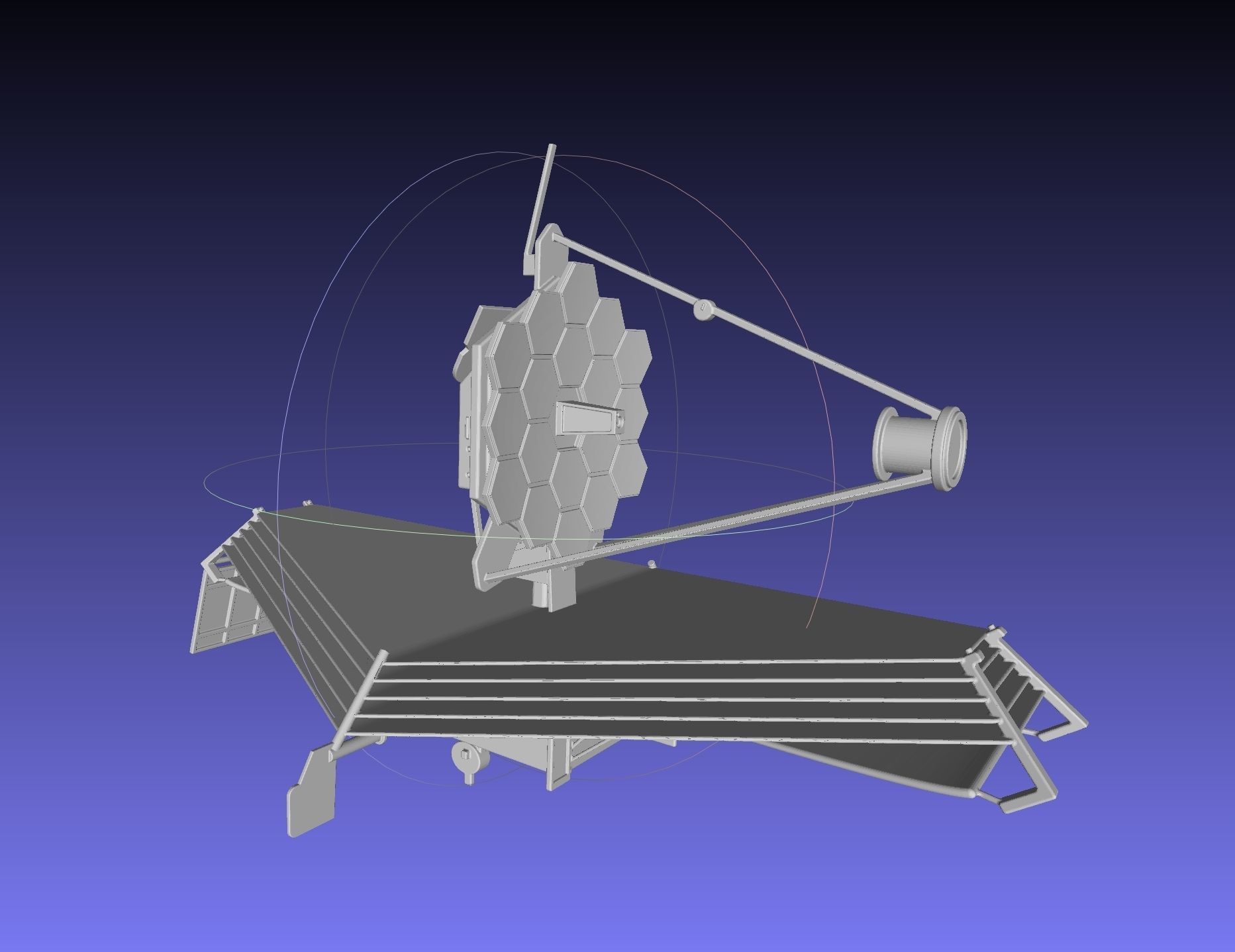 James Webb Space Telescope JWST Basic Model 3D model 3D printable ...