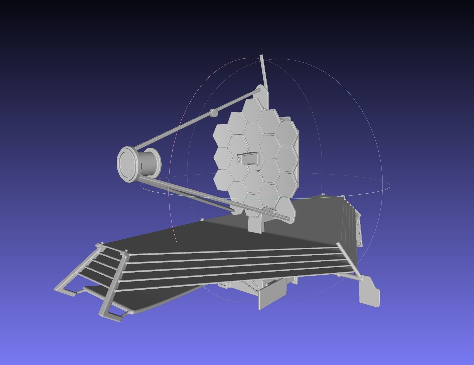 James Webb Space Telescope JWST Basic Model 3D model 3D printable ...