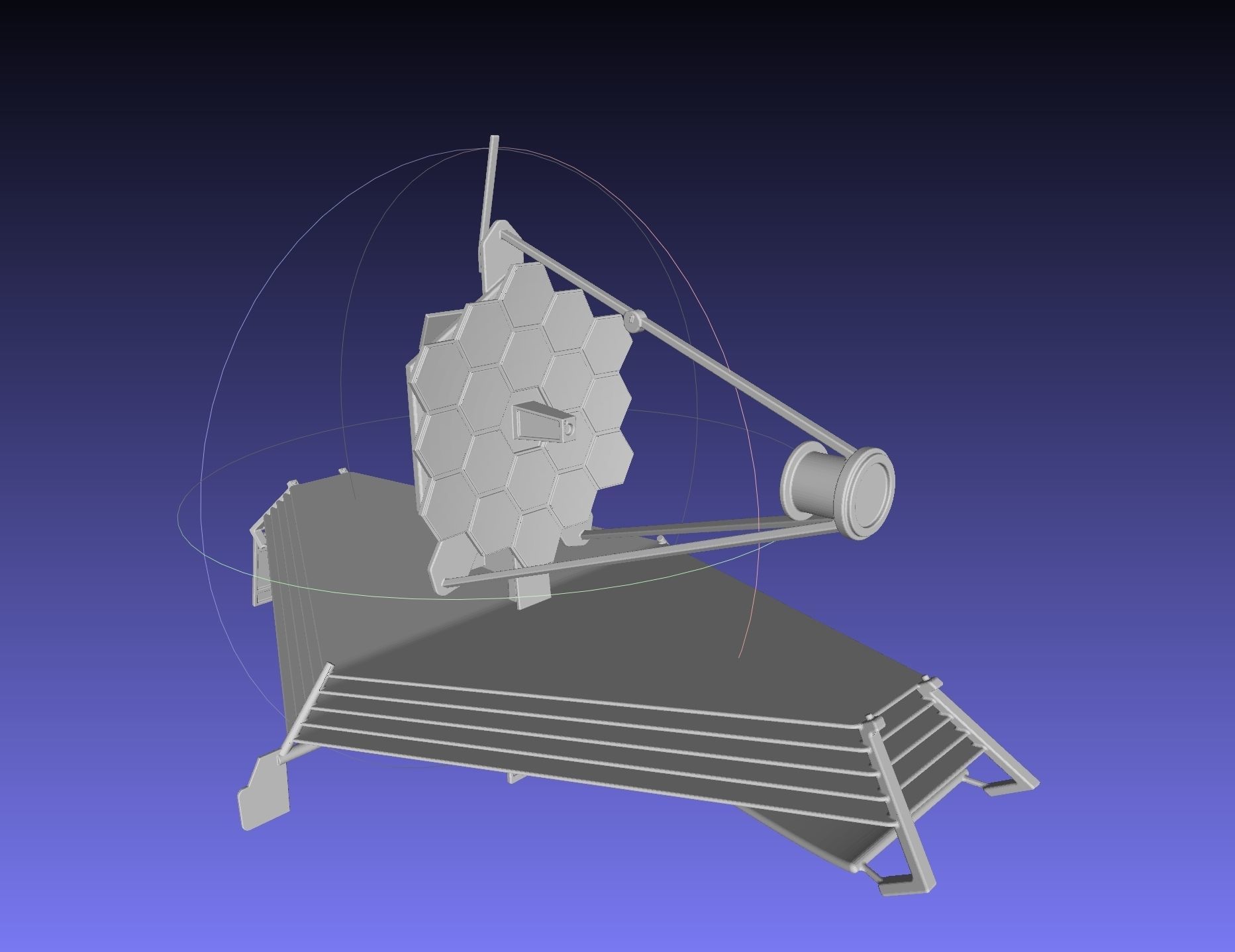 James Webb Space Telescope JWST Basic Model 3D model 3D printable ...