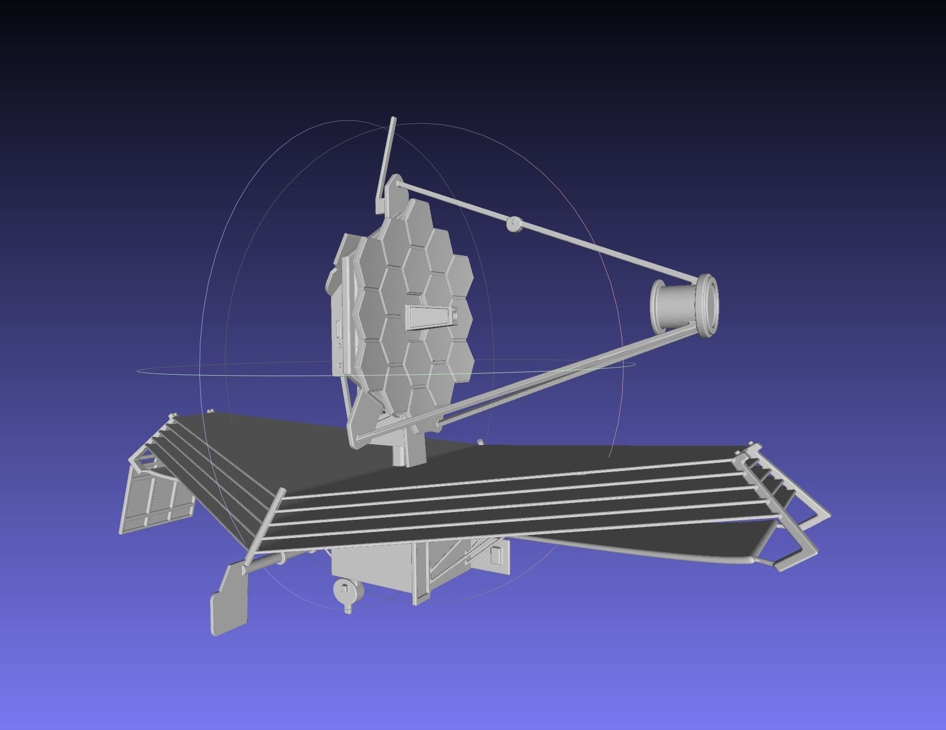 James Webb Space Telescope JWST Basic Model 3D model 3D printable ...