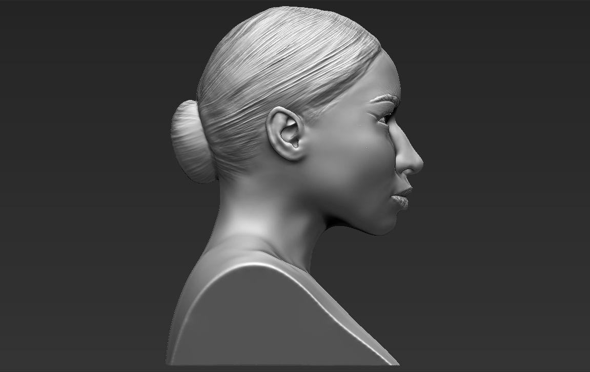 Nicki Minaj bust ready for full color 3D printing 3D model 3D printable ...