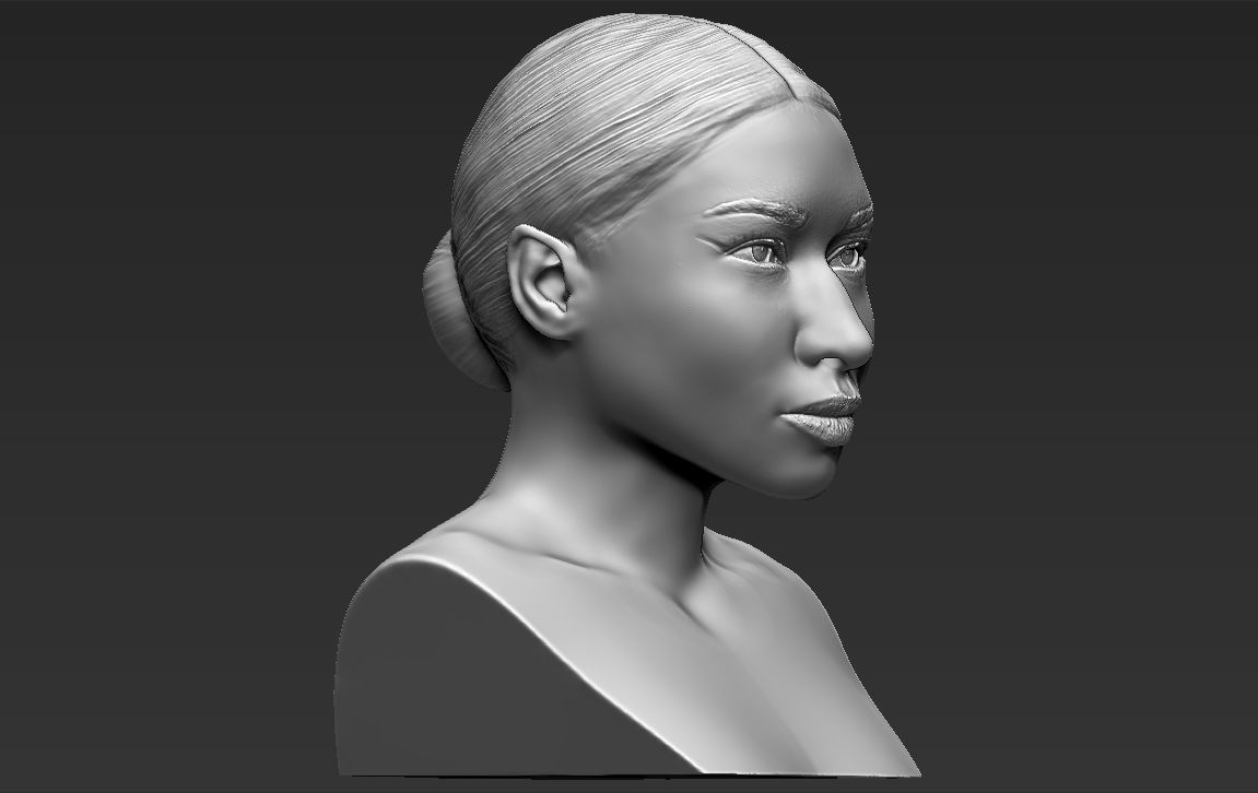 Nicki Minaj bust ready for full color 3D printing 3D model 3D printable ...