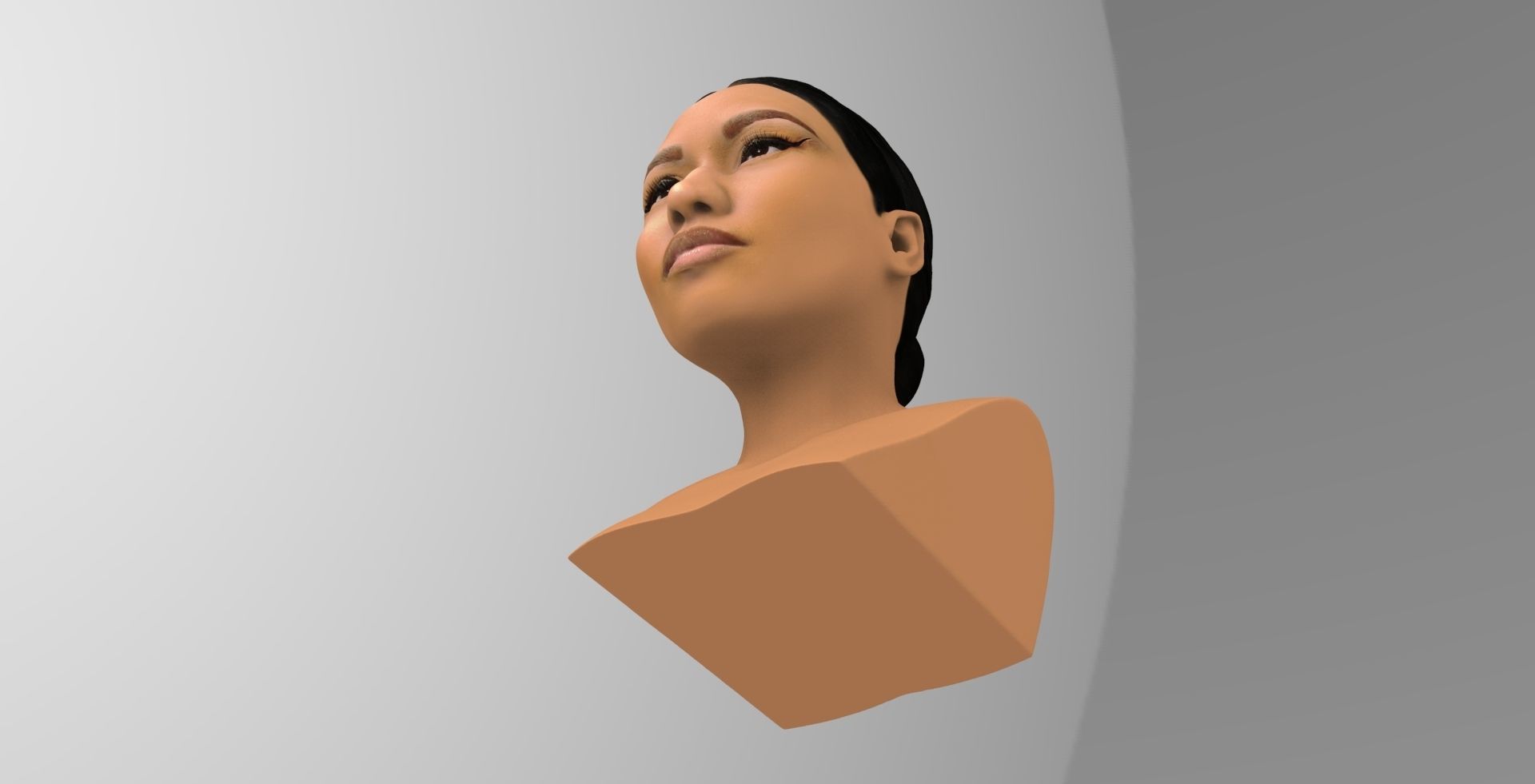 Nicki Minaj bust ready for full color 3D printing 3D model 3D printable ...