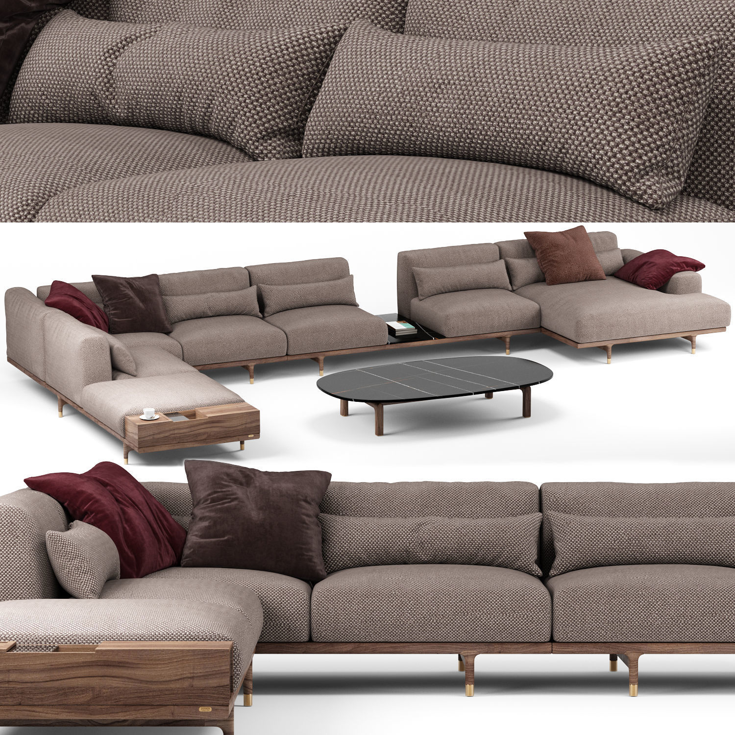 Argo sofa - Porada 3D model | CGTrader