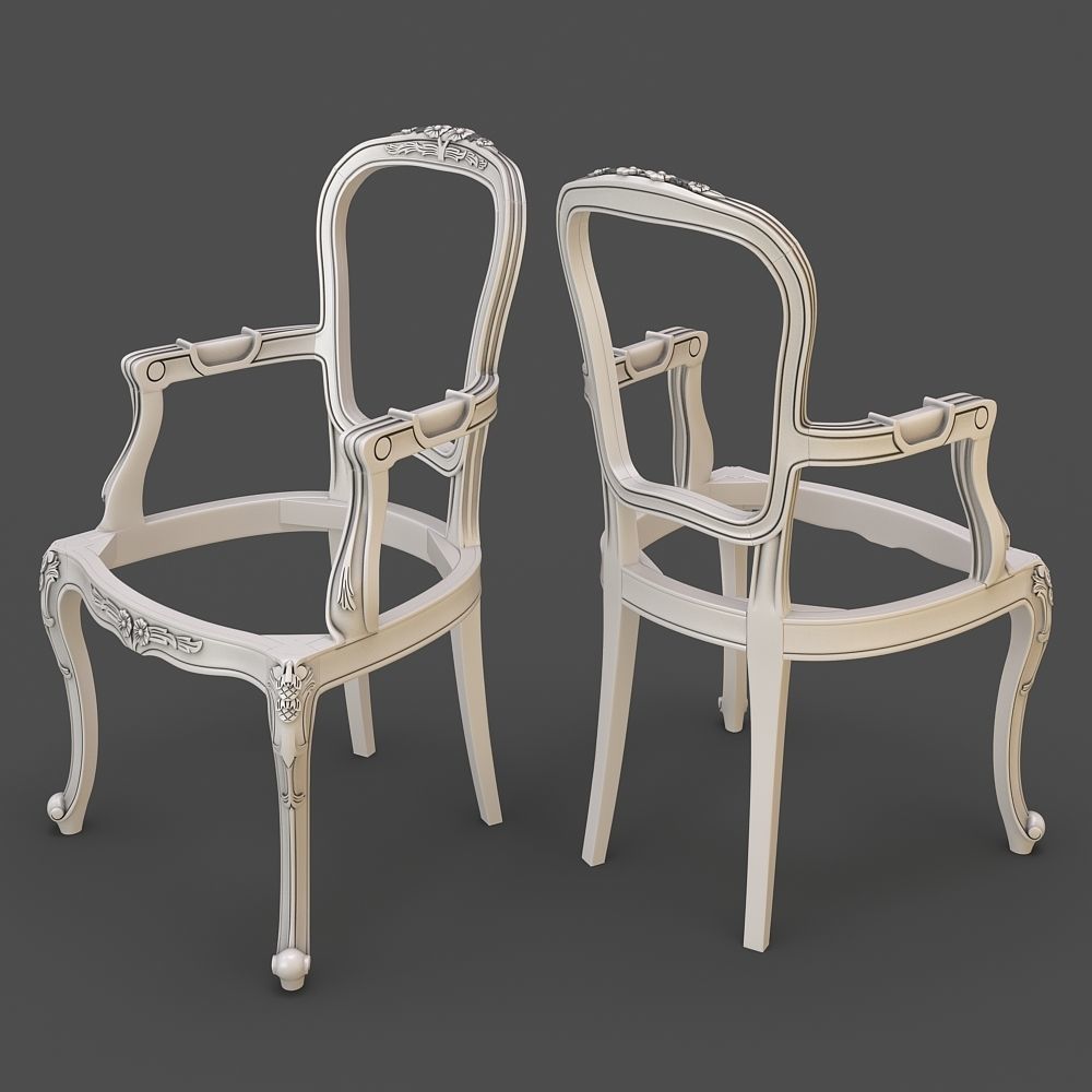 Arm chair CNC 3D model | CGTrader