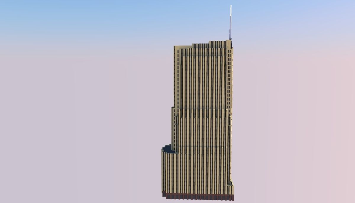 NBC Tower Chicago 3D model 3D printable | CGTrader