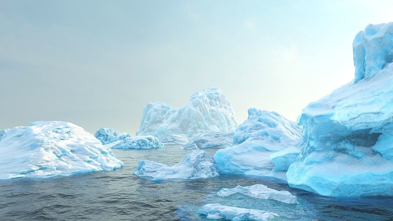 3D model Photorealistic V-Ray render ready Iceberg kit VR / AR / low ...