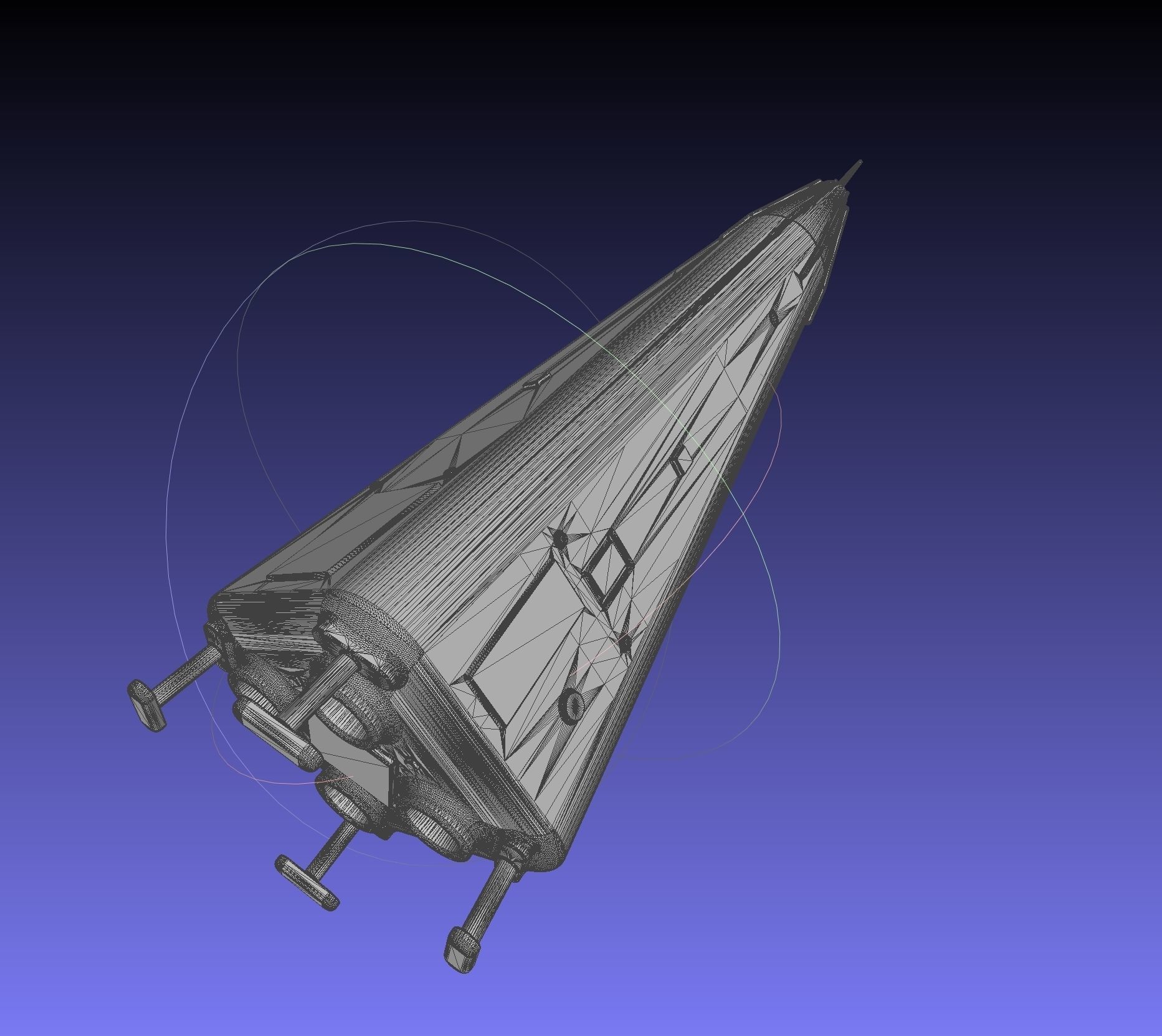 Delta Clipper MD DC-X Printable Miniature 3D model 3D printable | CGTrader