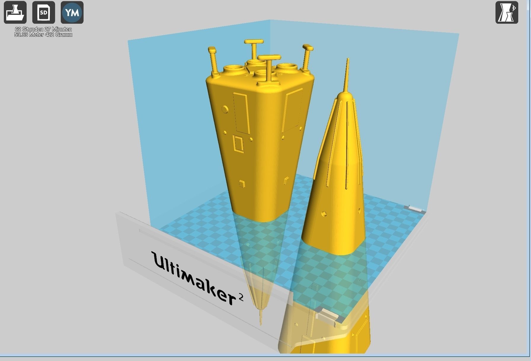 Delta Clipper MD DC-X Printable Miniature 3D model 3D printable | CGTrader