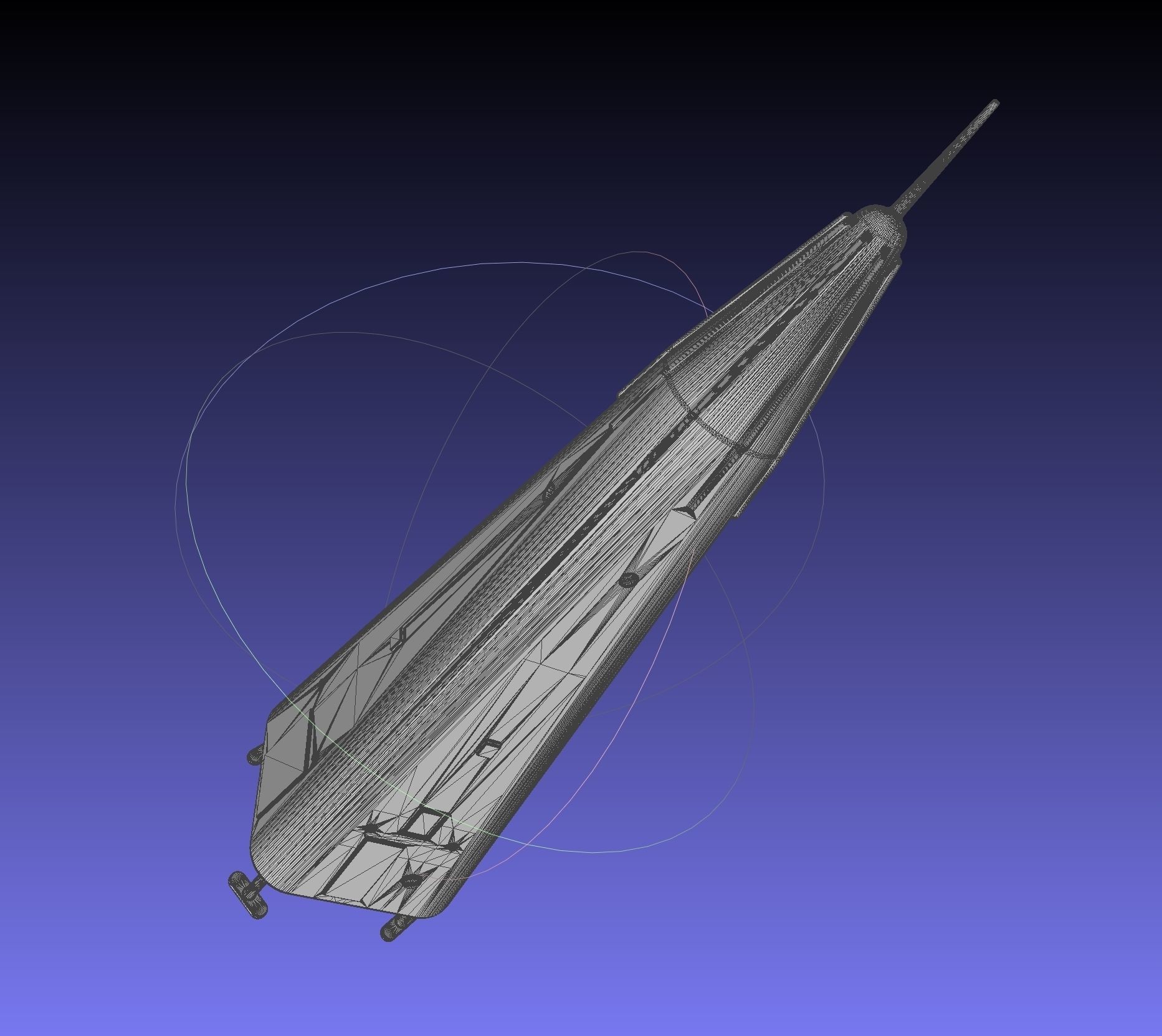 Delta Clipper MD DC-X Printable Miniature 3D model 3D printable | CGTrader
