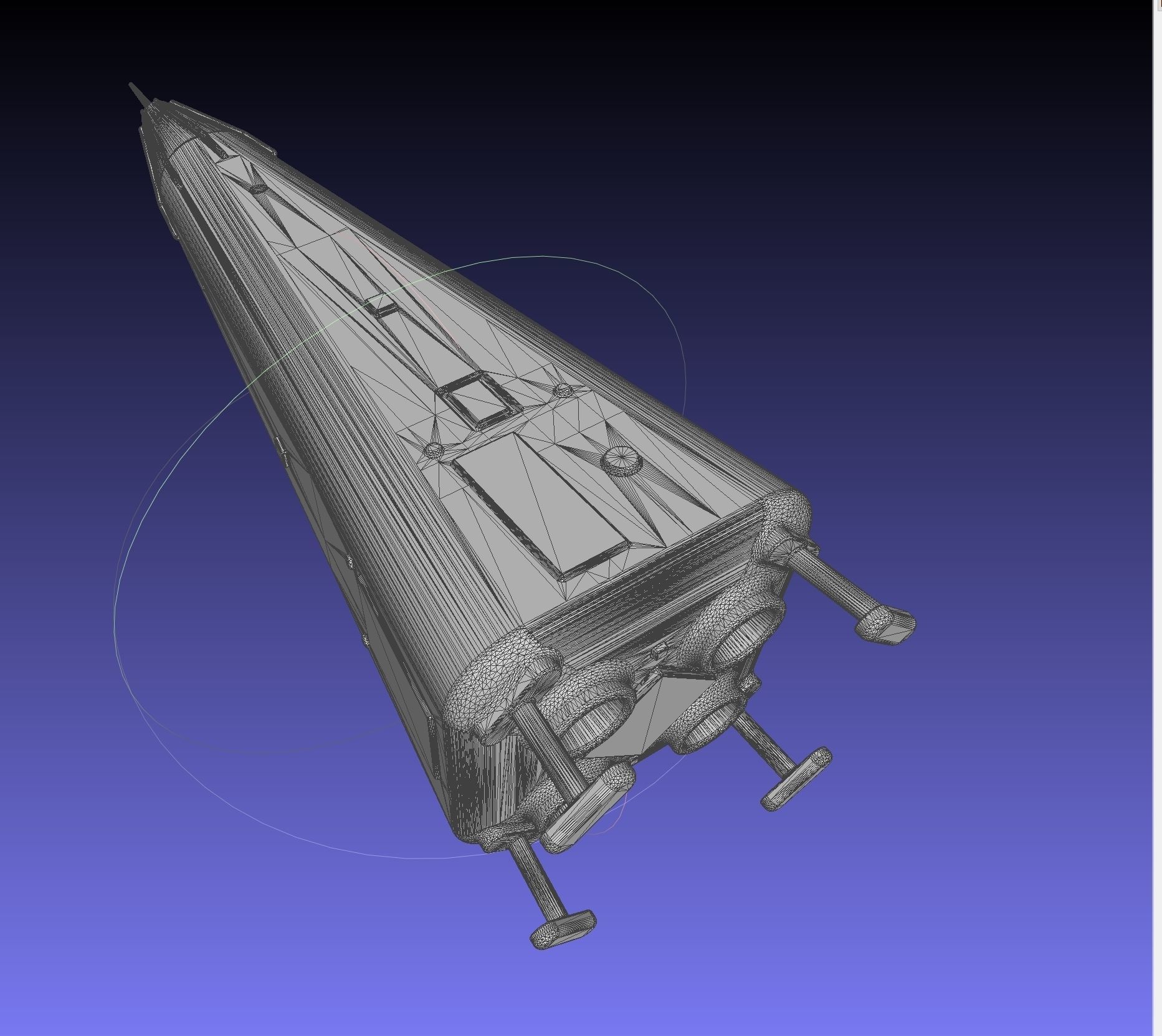 Delta Clipper MD DC-X Printable Miniature 3D model 3D printable | CGTrader