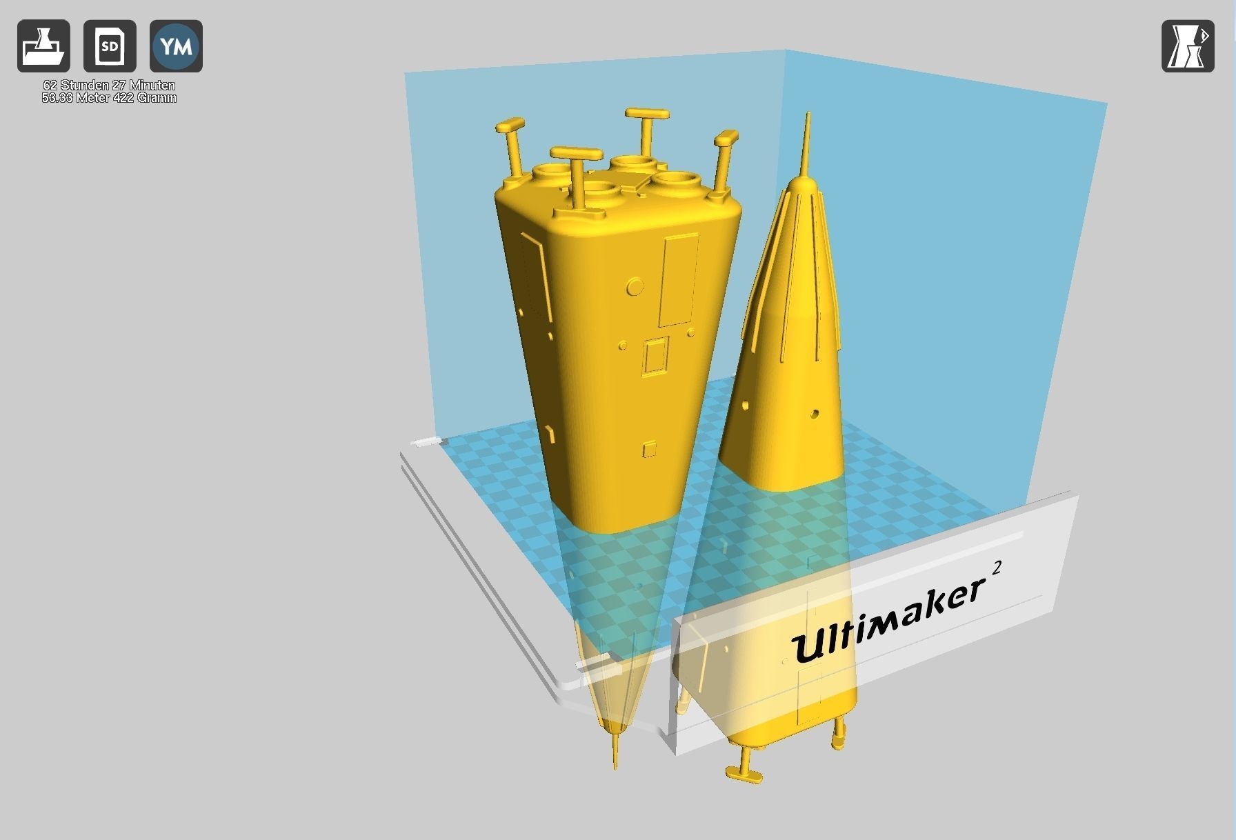 Delta Clipper MD DC-X Printable Miniature 3D model 3D printable | CGTrader