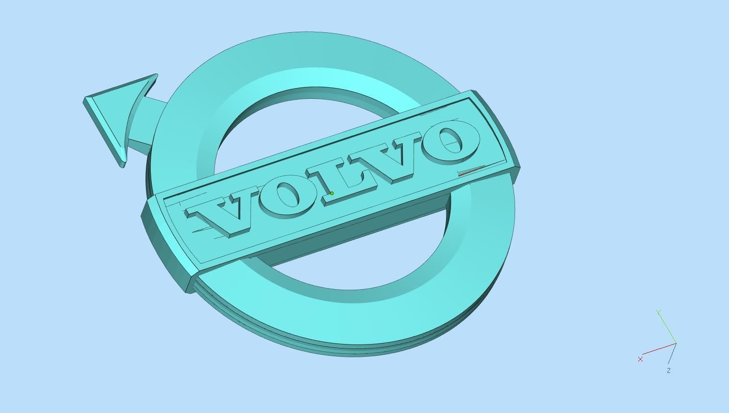 volvo logo 3D model 3D printable | CGTrader