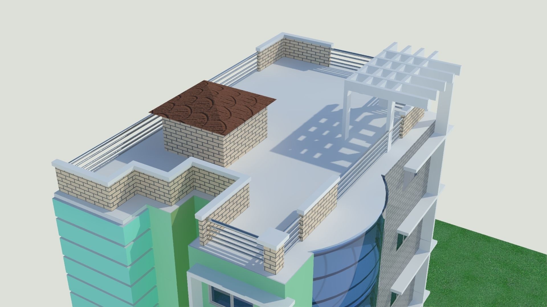 Office commercial residential Building outlook model 3D model 3D ...