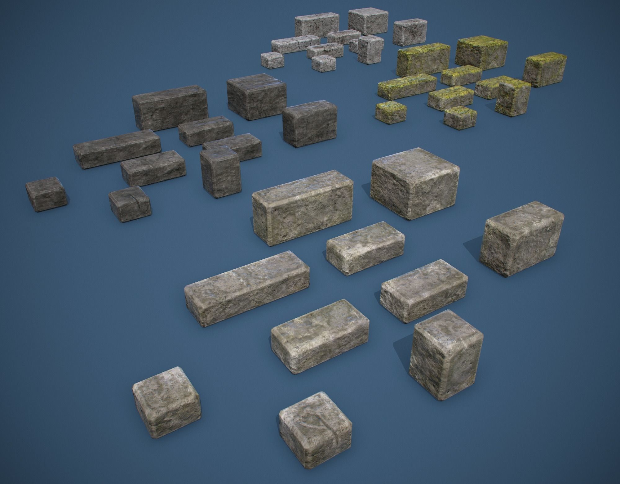 3D model Stone Bricks VR / AR / low-poly | CGTrader