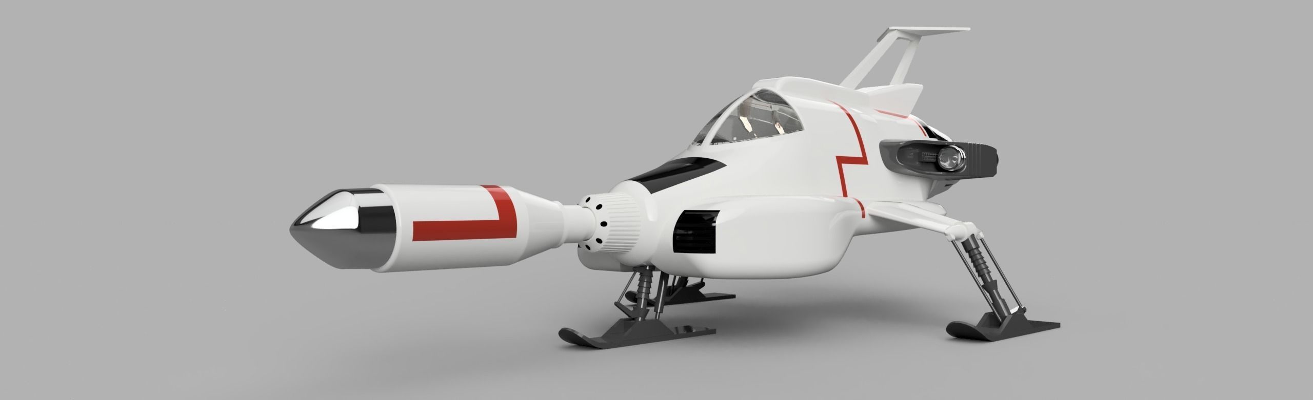 UFO Interceptor 3D model 3D printable | CGTrader