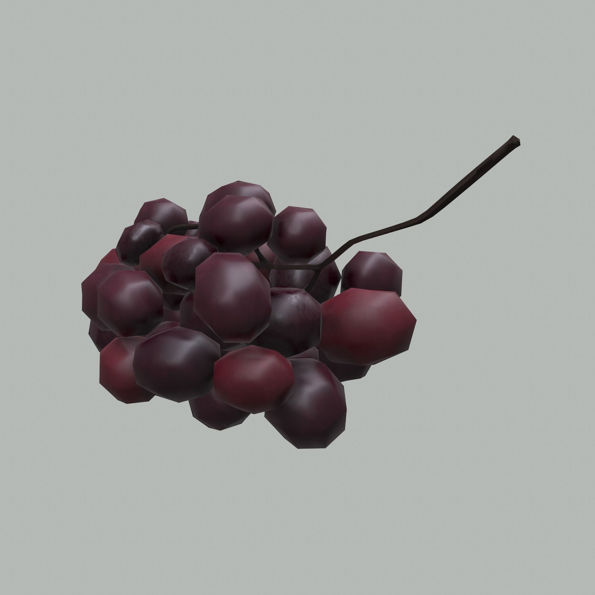 3D model Delicious Purple Grapes VR / AR / low-poly | CGTrader