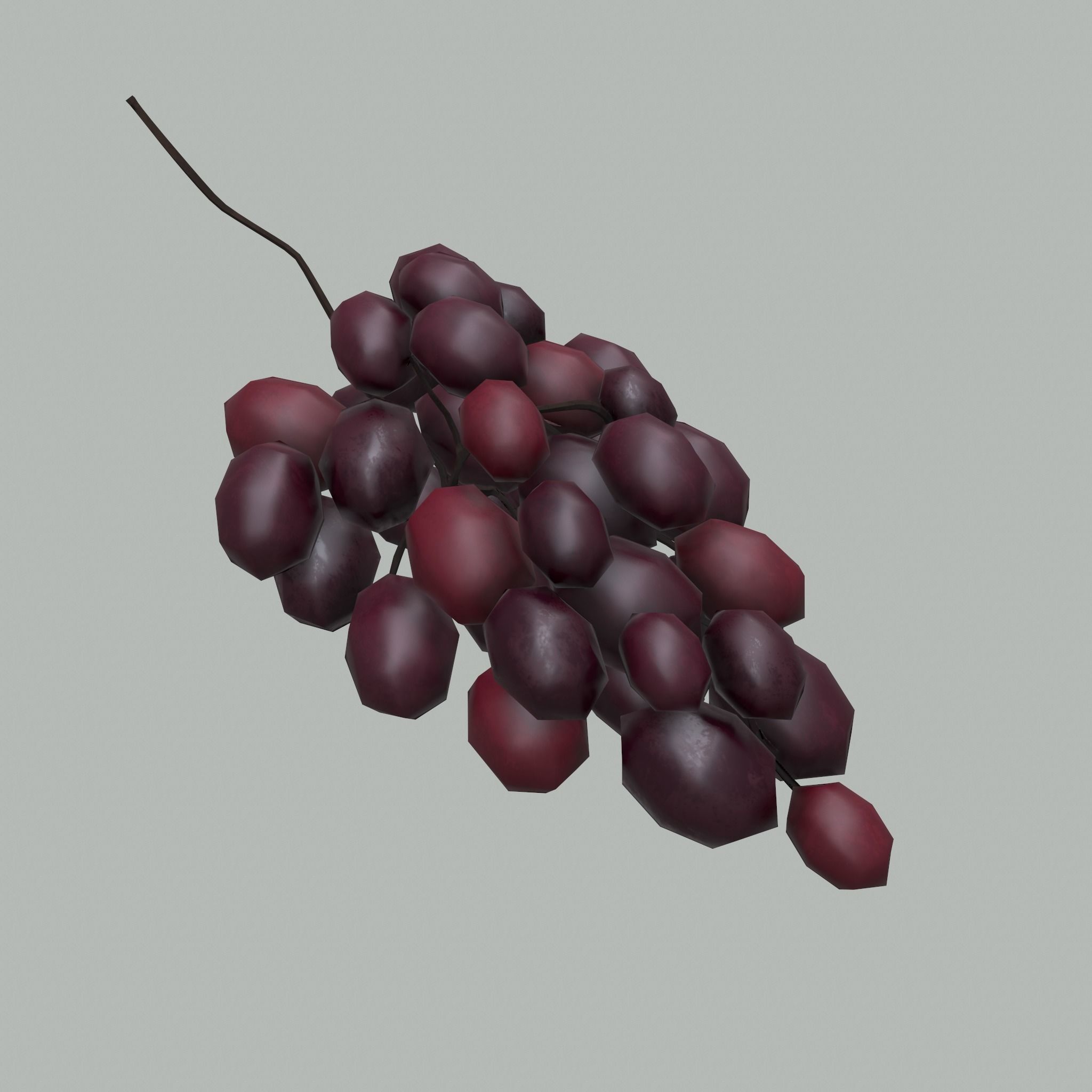 3D model Delicious Purple Grapes VR / AR / low-poly | CGTrader
