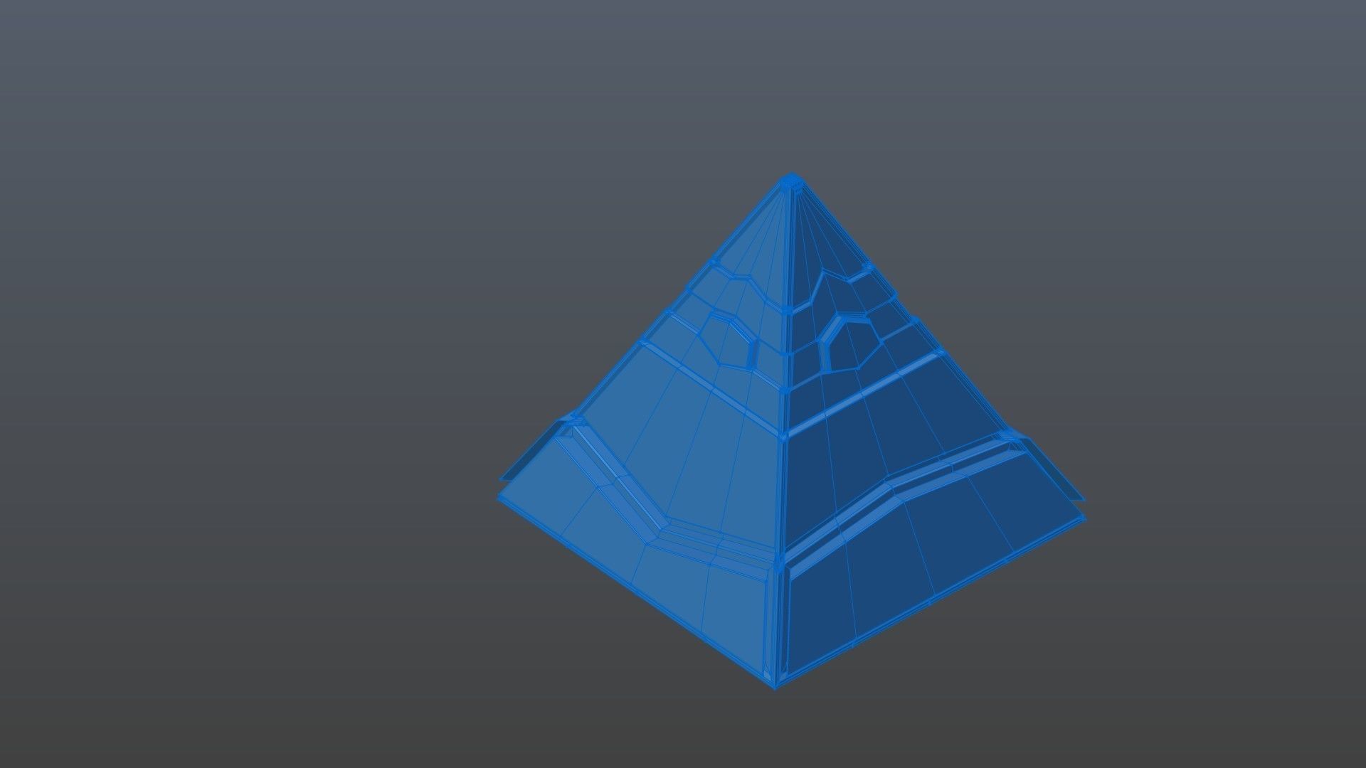 3D model Low poly futuristic pyramid VR / AR / low-poly | CGTrader