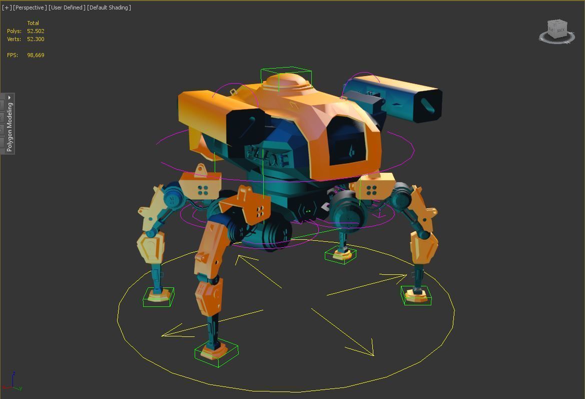 SPIDER MECHA 3D model rigged | CGTrader
