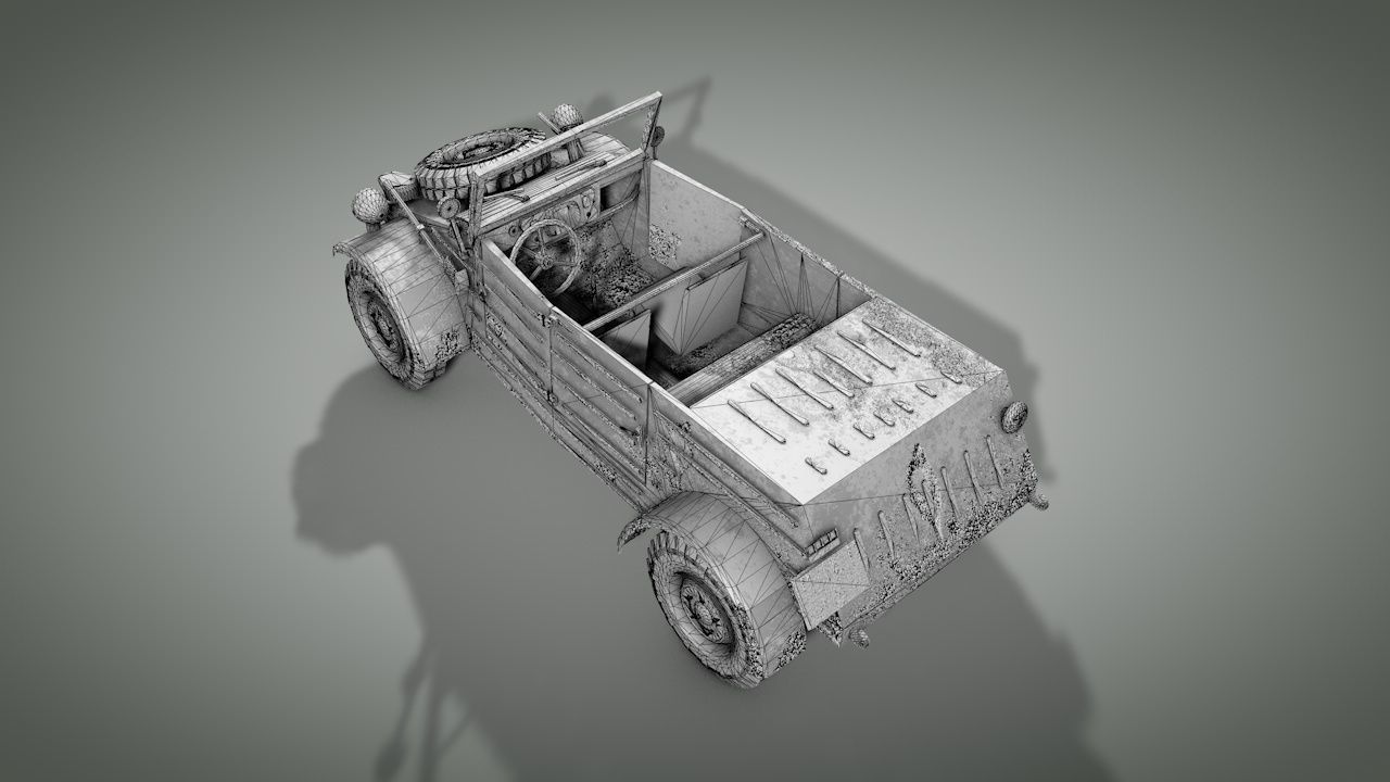 Wrecked Rusty Car 3D model | CGTrader
