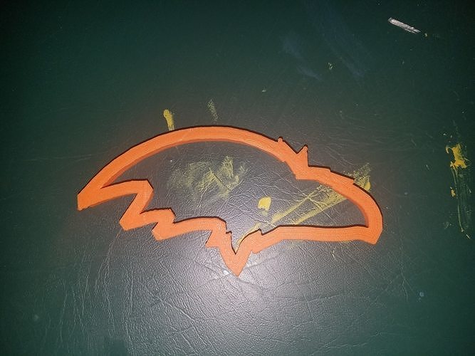 ravens cookie cutter 3D model 3D printable | CGTrader