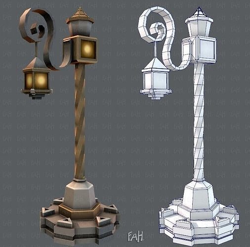 3D model Lamp Post V01 VR / AR / low-poly | CGTrader