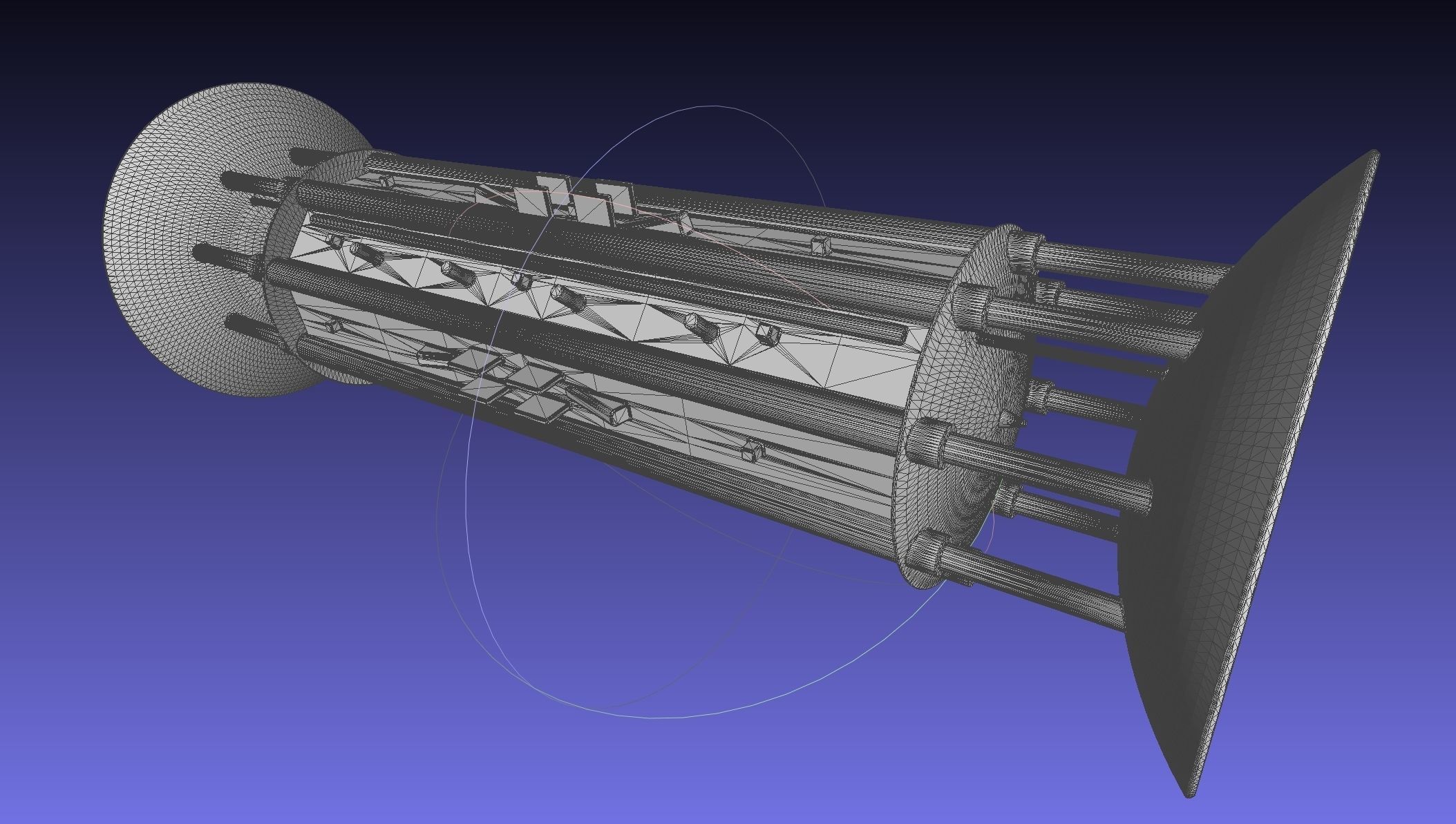 Orion Drive Two Ended Interstellar Ship Concept 3D model 3D printable ...
