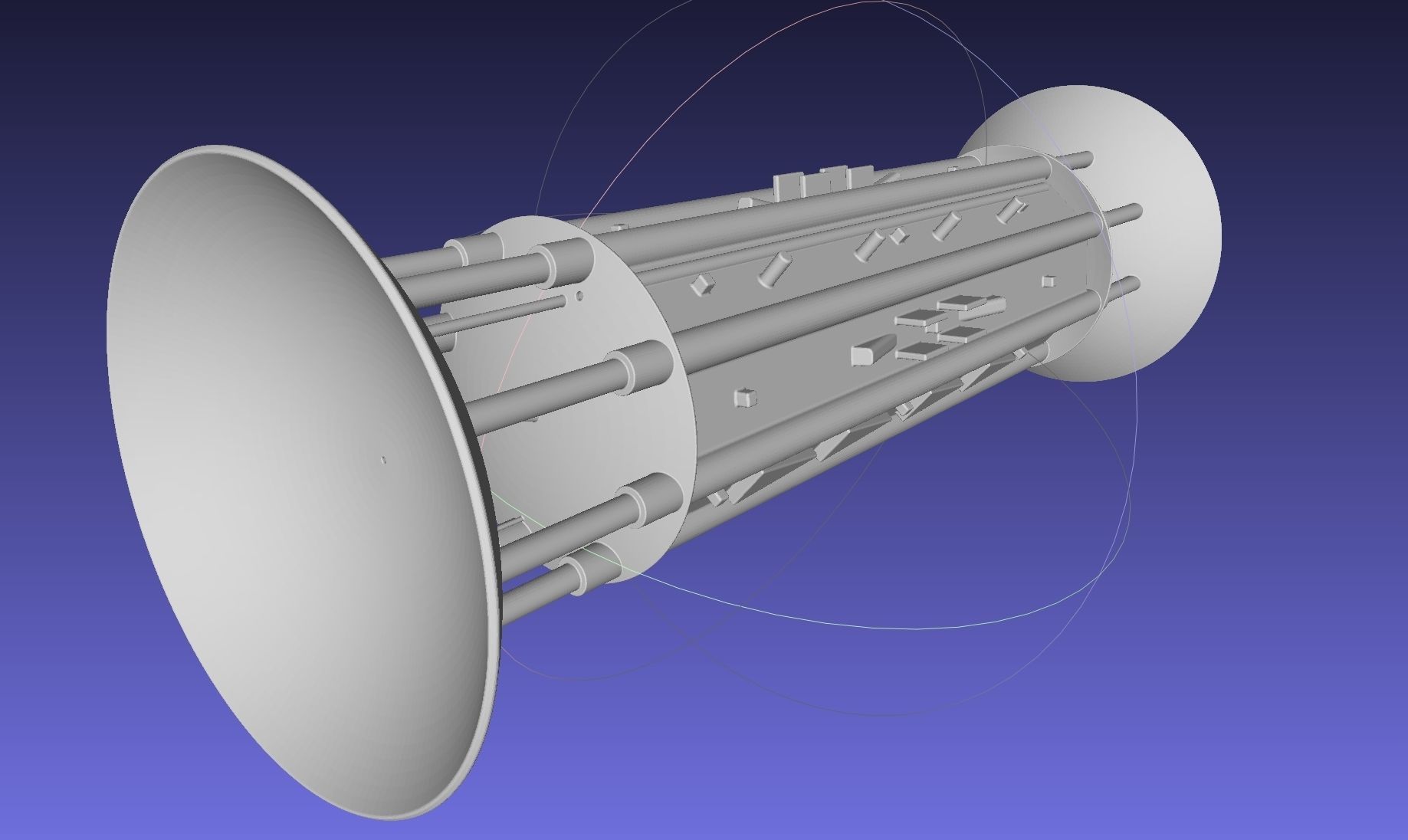 Orion Drive Two Ended Interstellar Ship Concept 3D model 3D printable ...