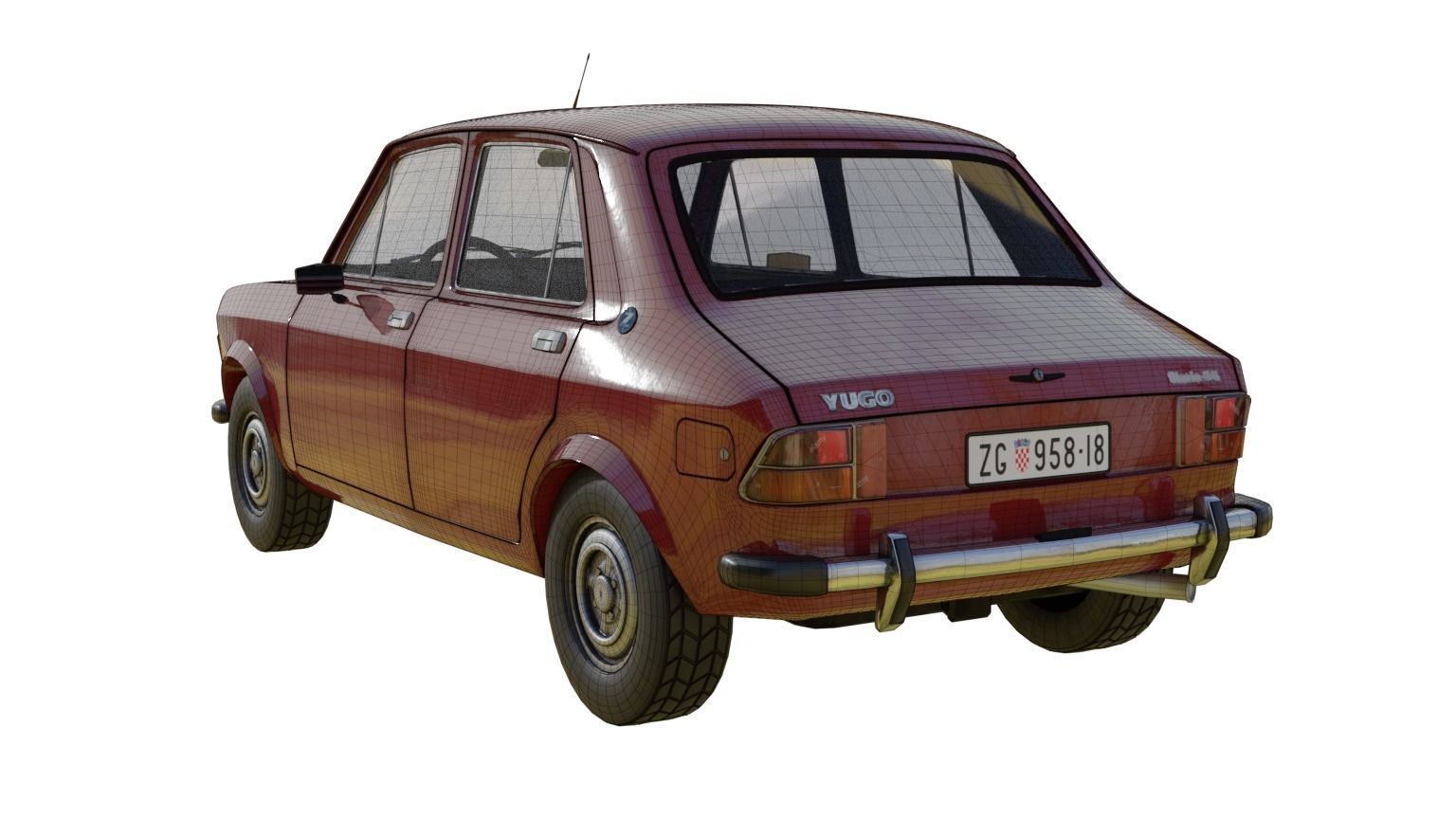 Stojadin Zastava 101 Car 3D model | CGTrader