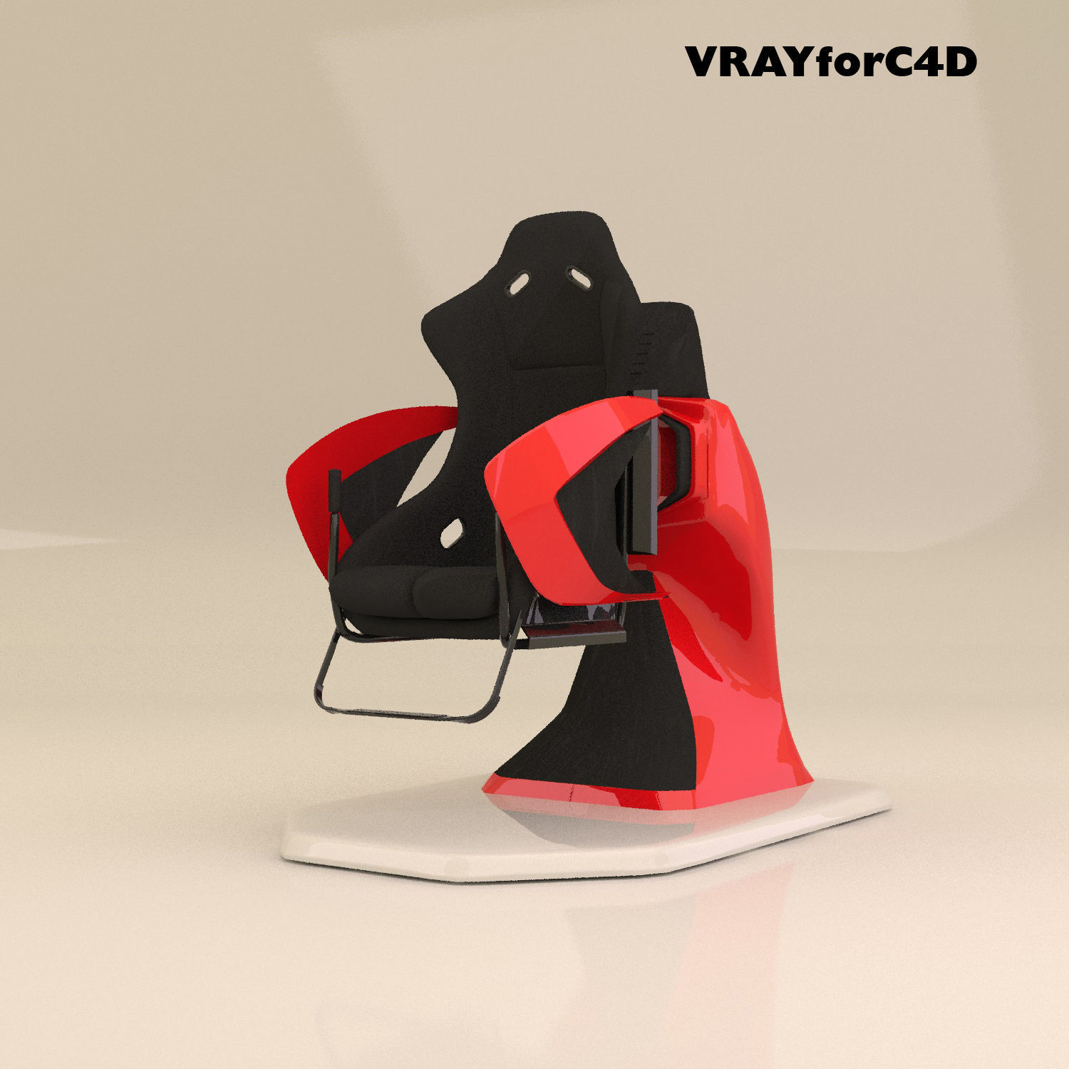 9D Virtual Reality VR Chair 360 Degree 3D model | CGTrader