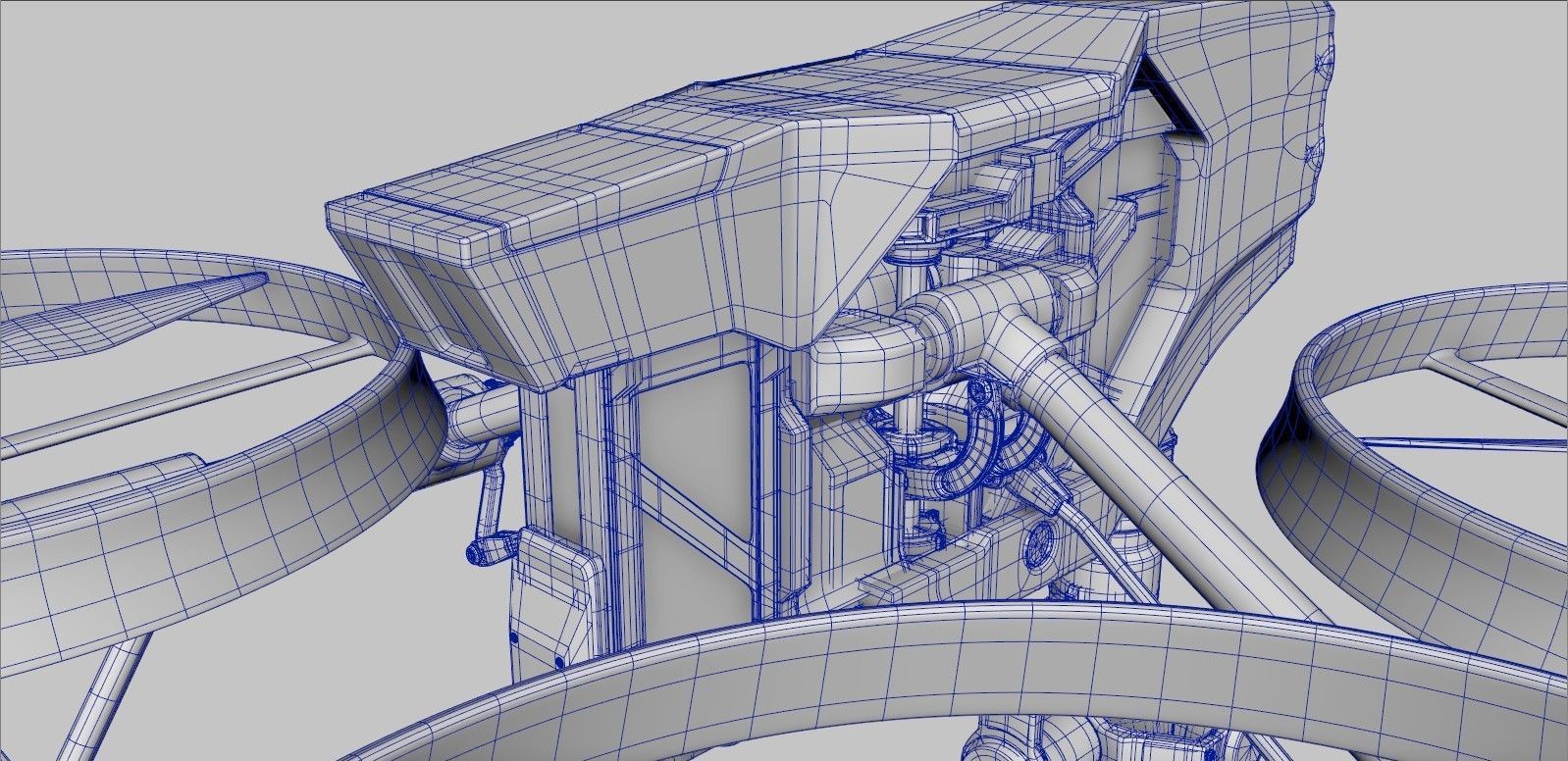 Quadcopter drone 3D model rigged | CGTrader