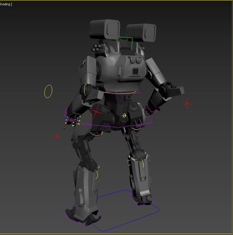 MECHA ROBOT 3D model rigged | CGTrader