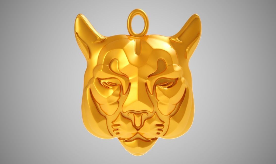 Puma Necklace 3D model 3D printable | CGTrader