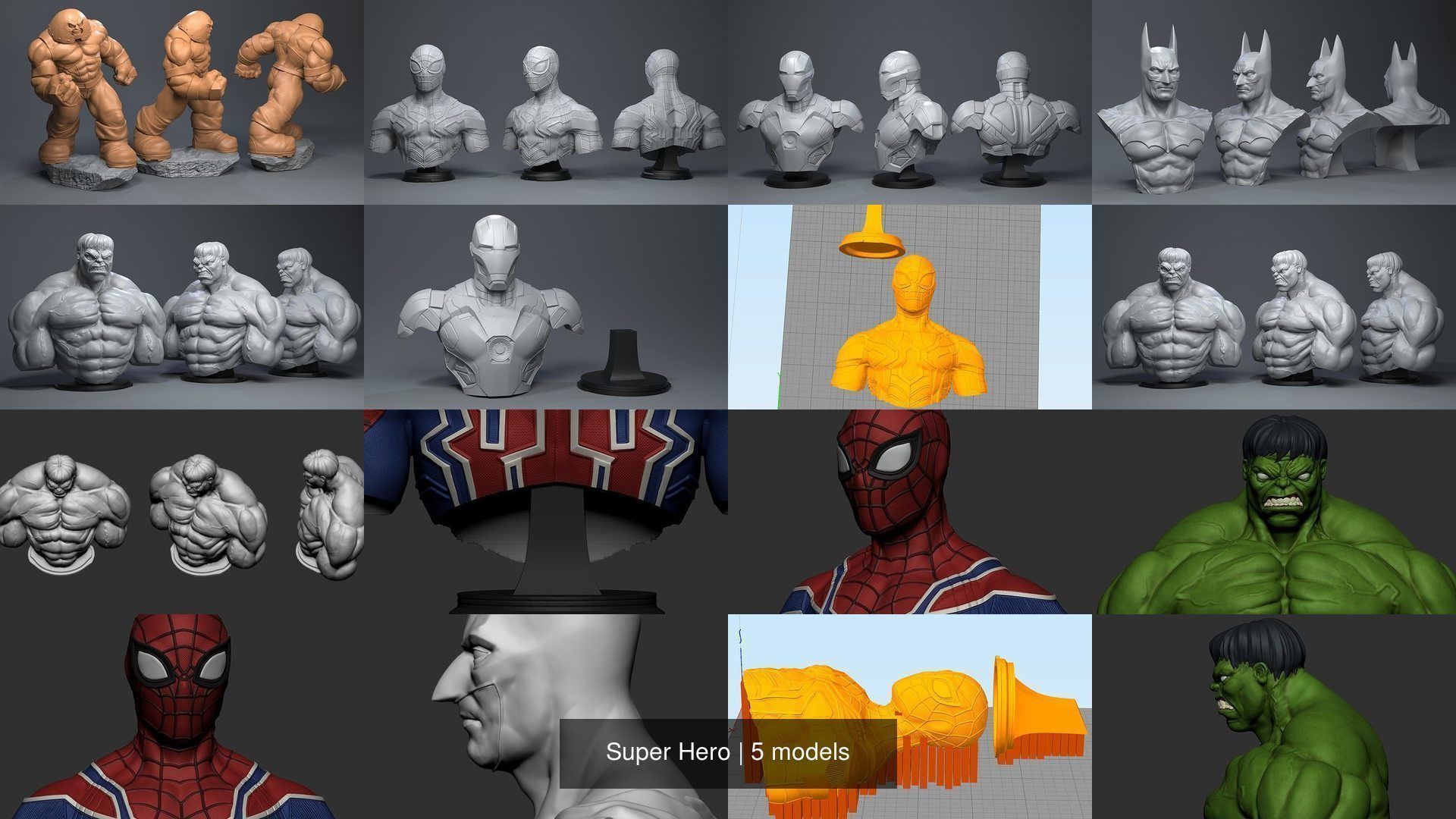 Super Hero 3D Model Collection | CGTrader