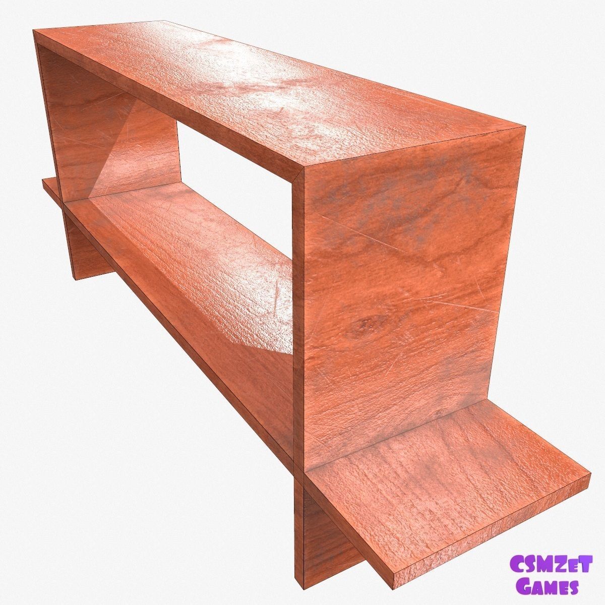 3D model Shelf Type 1 Low Poly VR / AR / low-poly | CGTrader