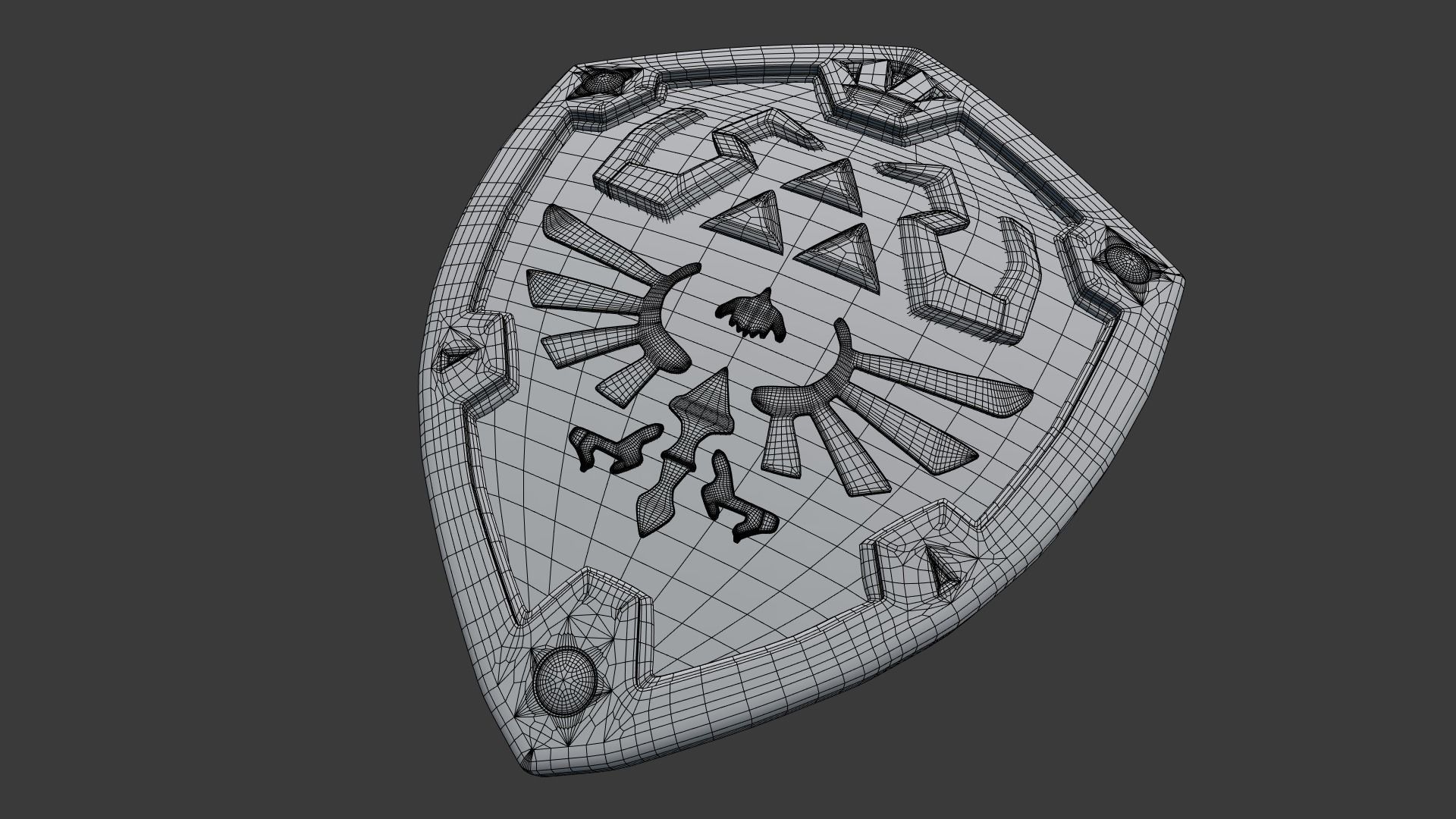 3D model Legend of Zelda - Hylian Shield VR / AR / low-poly | CGTrader