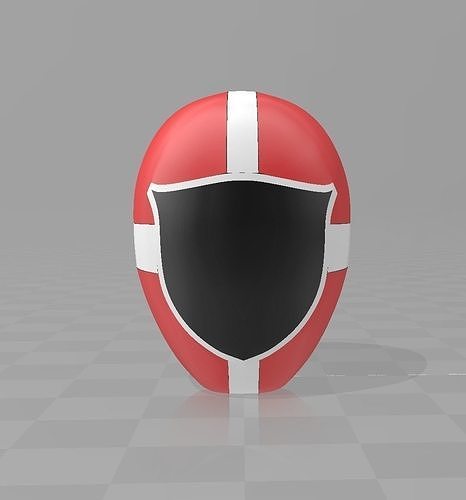 Power Rangers KyuuKyuu Sentai GoGoFive GoRed Helmet 3D model 3D ...