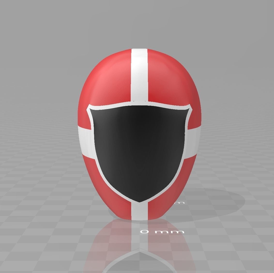 Power Rangers KyuuKyuu Sentai GoGoFive GoRed Helmet 3D model 3D ...