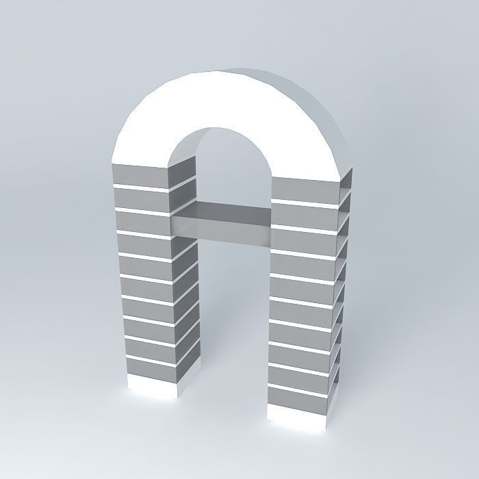 Magnet shape building free 3D model | CGTrader