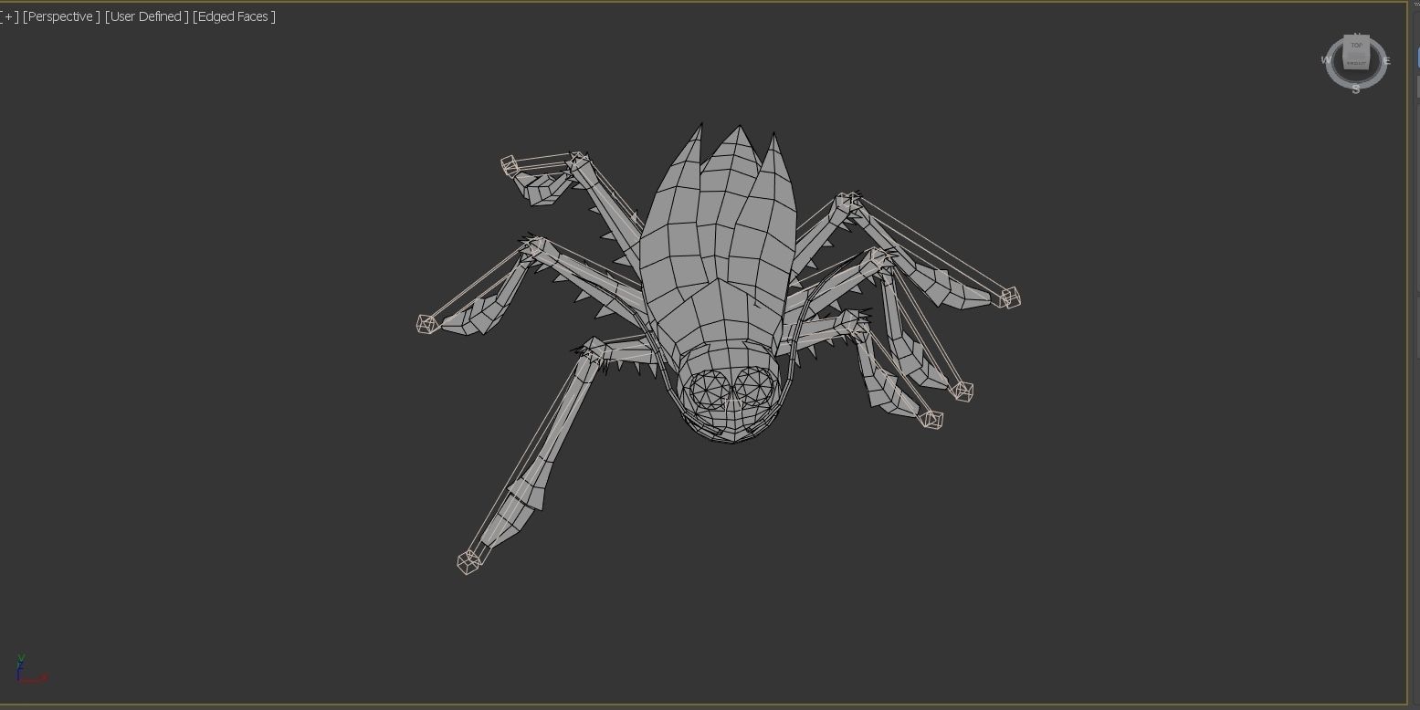 3D model Animated Funny Cartoon White Roach Insect VR / AR / low-poly ...