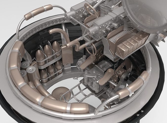 space debris weapon tank 3D model | CGTrader