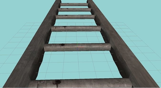 Ladder wooden free 3D model | CGTrader
