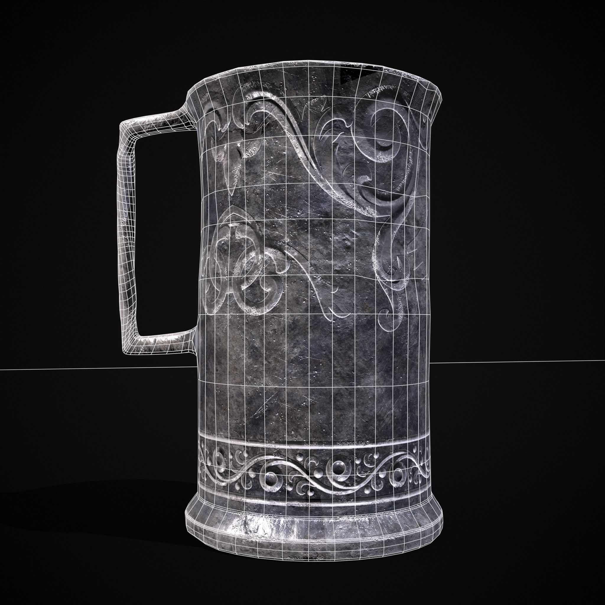 3D model Medieval Style Metal Cup VR / AR / low-poly | CGTrader