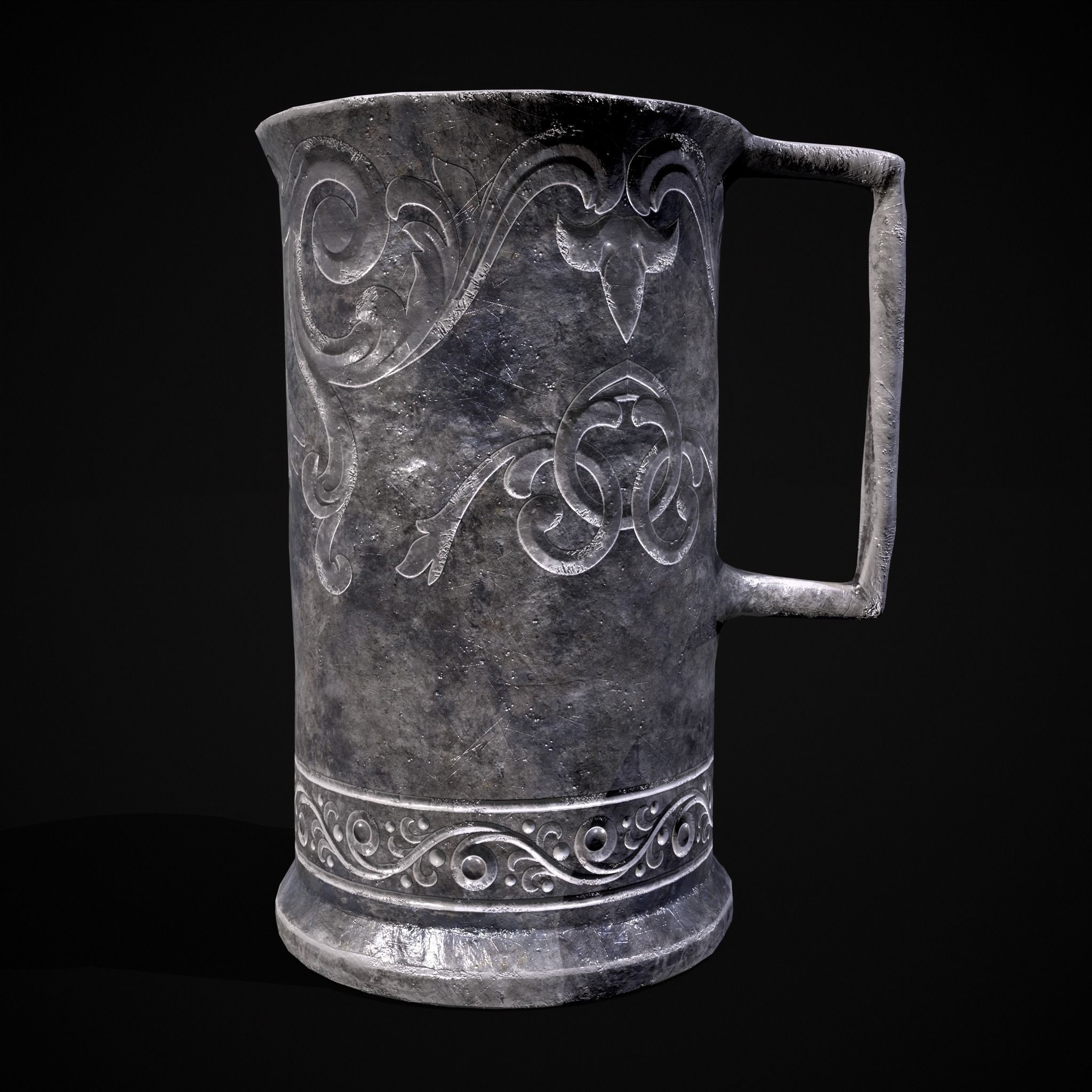 3D model Medieval Style Metal Cup VR / AR / low-poly | CGTrader