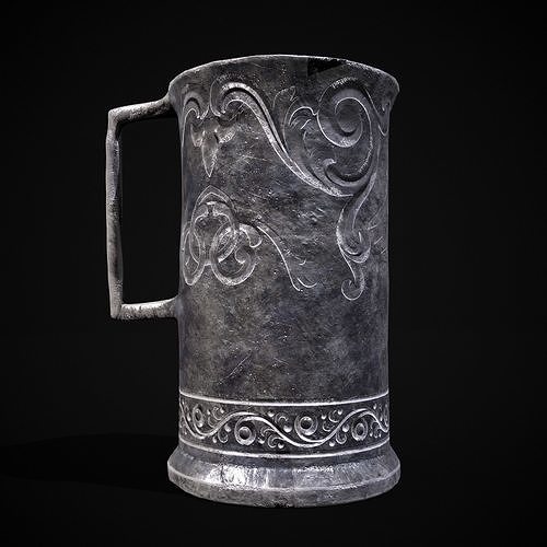3D model Medieval Style Metal Cup VR / AR / low-poly | CGTrader