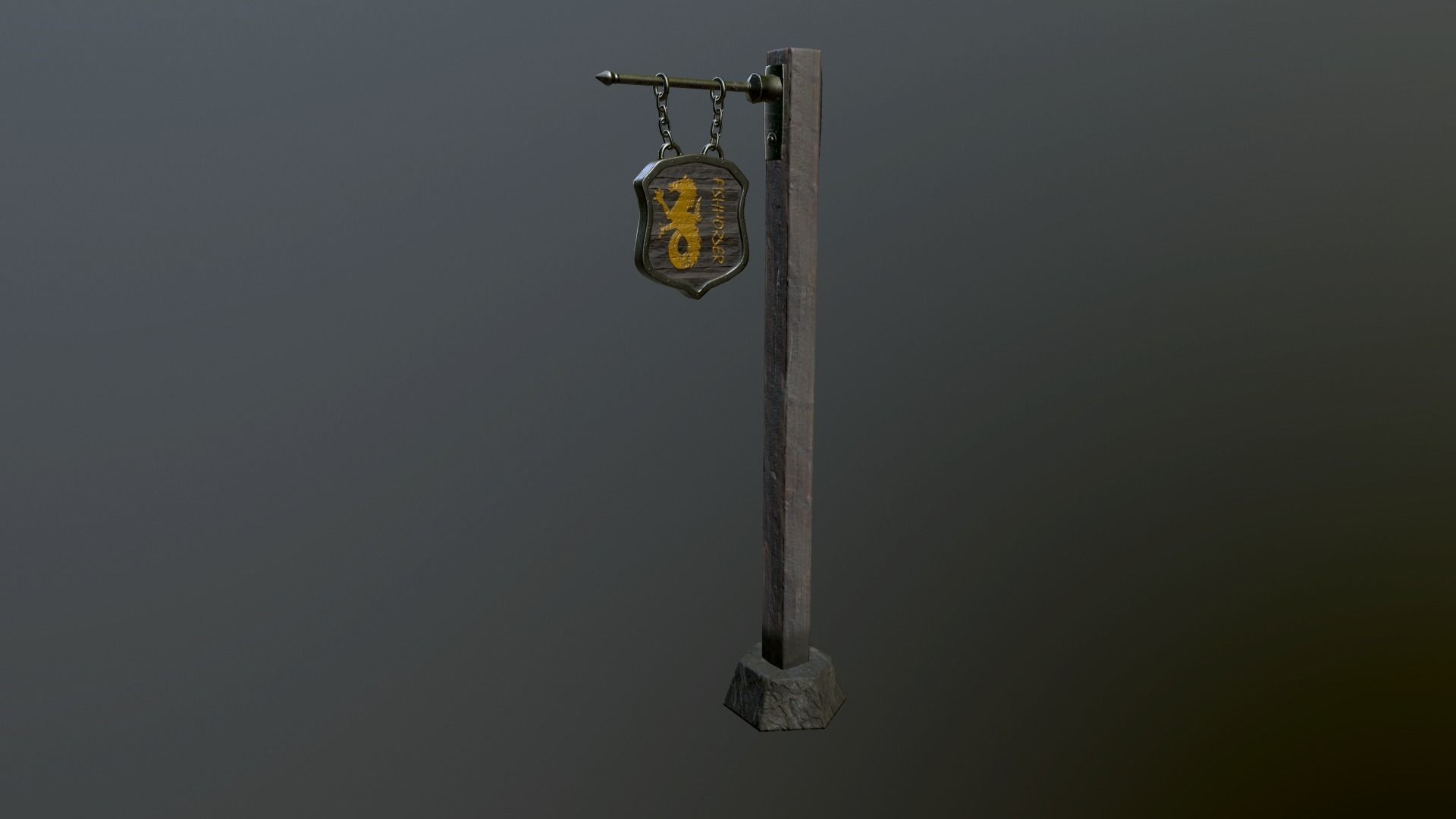 3D model Medieval sign VR / AR / low-poly | CGTrader
