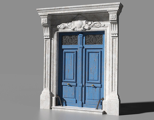 3D model Neoclassic door VR / AR / low-poly | CGTrader