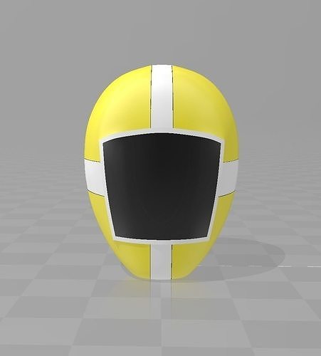 Power Rangers KyuuKyuu Sentai GoGoFive GoYellow Helmet 3D model 3D ...