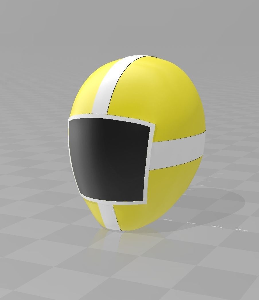 Power Rangers KyuuKyuu Sentai GoGoFive GoYellow Helmet 3D model 3D ...